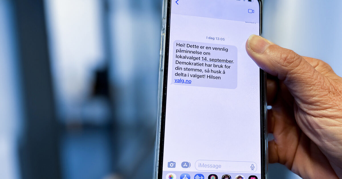 Eksperimentet som førte til SMS-påminnelsen om å stemme ved valg - Norce